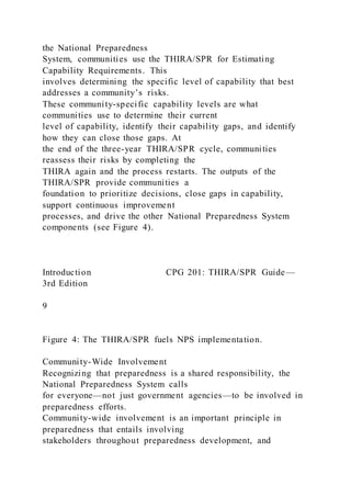 Threat and Hazard Identificationand Risk Assessment (THIRA) | DOCX