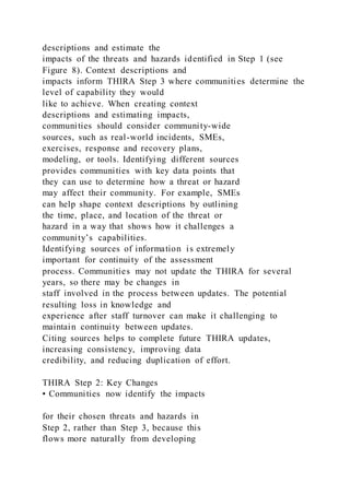 Threat and Hazard Identificationand Risk Assessment (THIRA) | DOCX