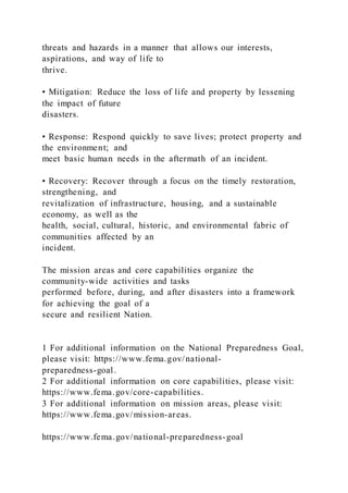 Threat and Hazard Identificationand Risk Assessment (THIRA) | DOCX