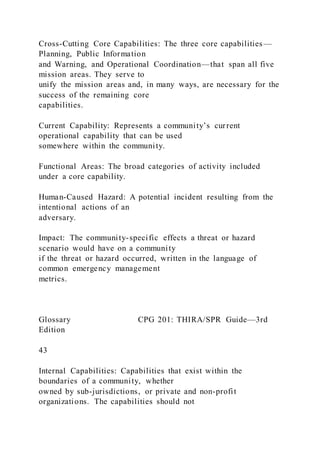 Threat and Hazard Identificationand Risk Assessment (THIRA) | DOCX