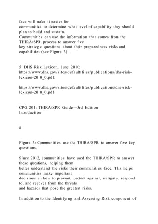 Threat and Hazard Identificationand Risk Assessment (THIRA) | DOCX