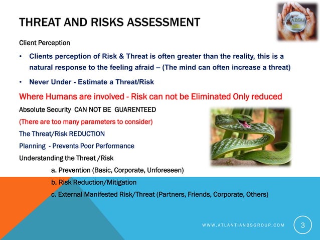 Threat and risks management absg2 | PDF