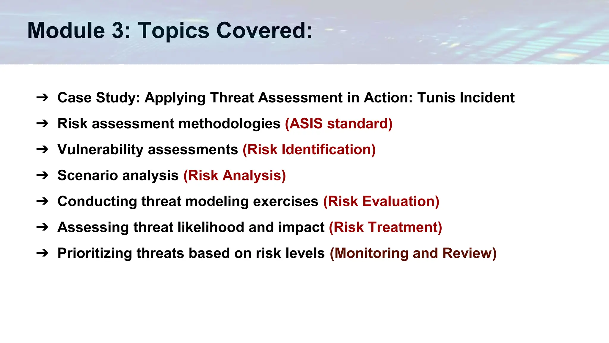 Threat Assessment Techniques Using ASIS Standards: Lessons from the ...