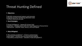 Threat Hunting by Falgun Rathod - Cyber Octet Private Limited | PPT