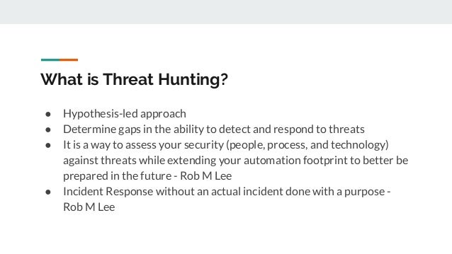 Threat hunting 101 by Sandeep Singh