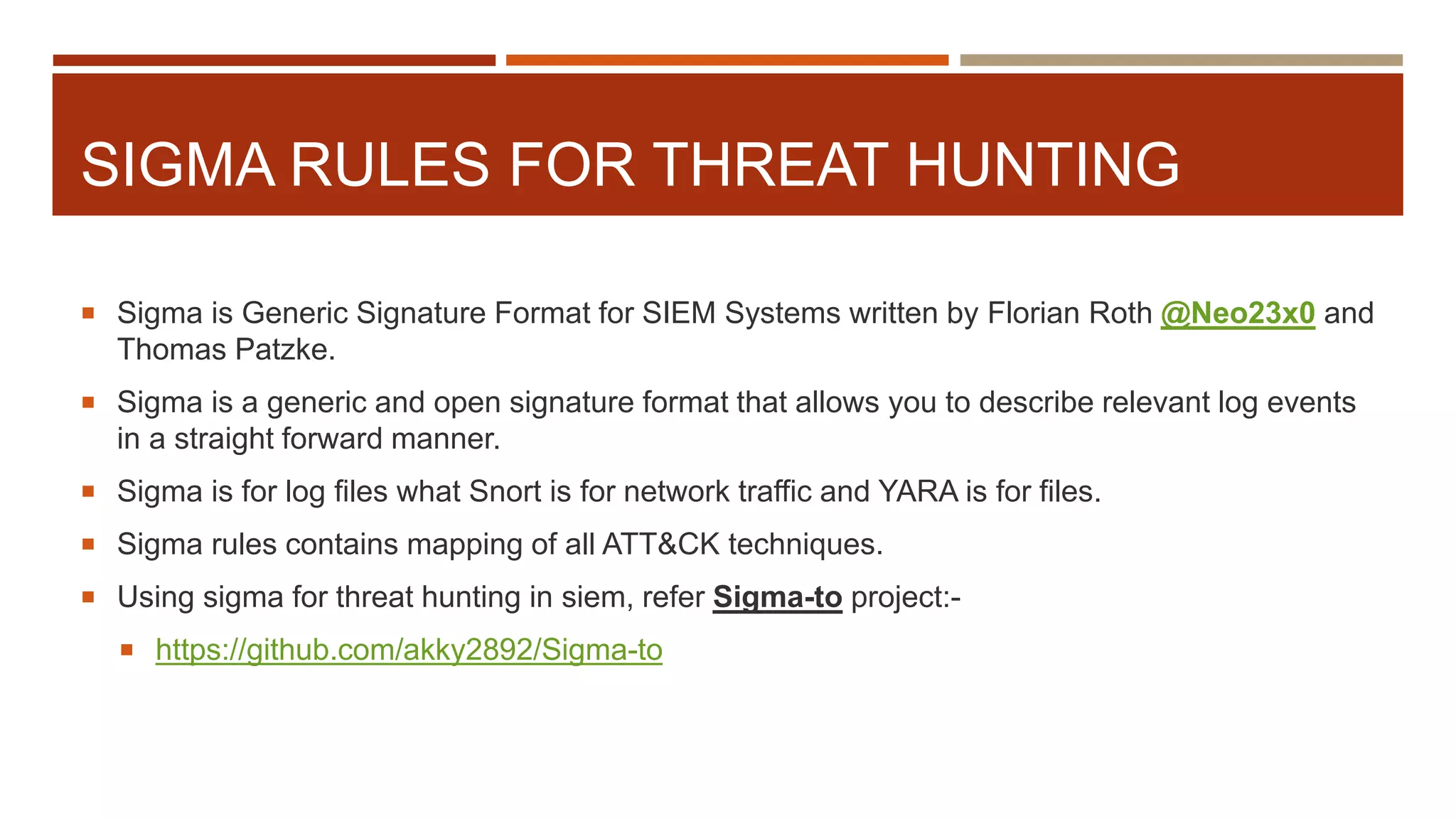Threat hunting in cyber world | PPTX