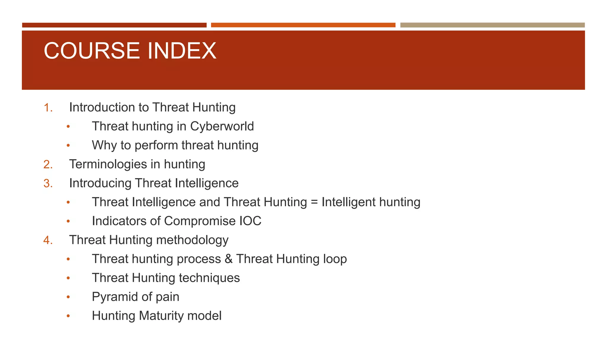 Threat hunting in cyber world | PPTX