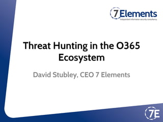 Threat hunting O365 | PPT