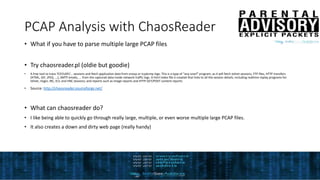 Threat hunting on the wire | PPTX