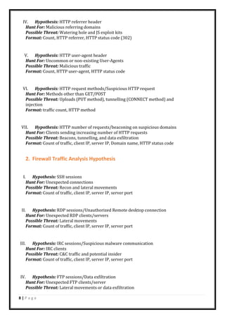 Threat Hunting Procedures and Measurement Matrice | PDF
