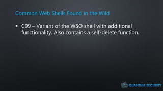 Threat Hunting Web Shells Using Splunk | PPTX