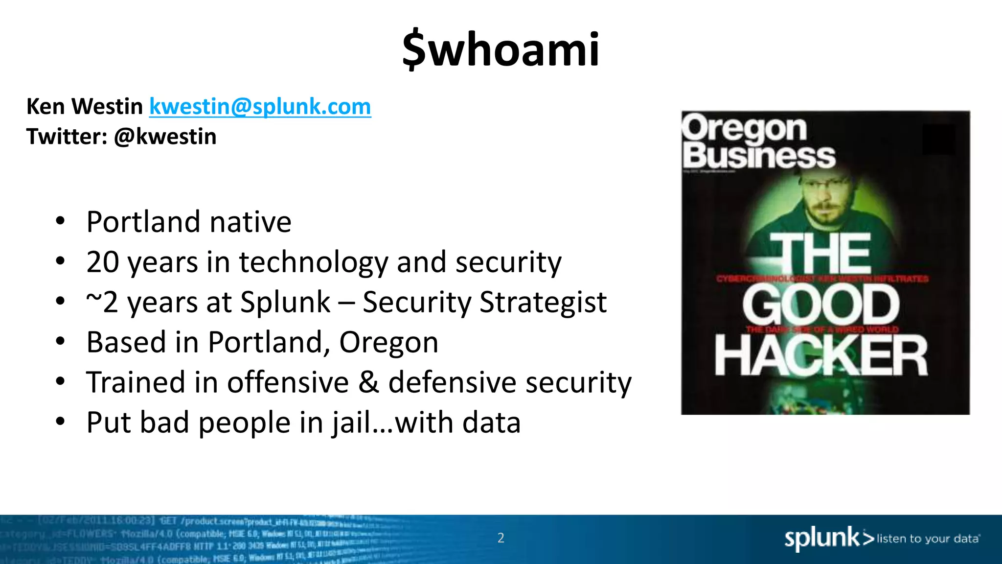 Threat Hunting with Splunk Hands-on | PPTX | Computer Networking | Computing