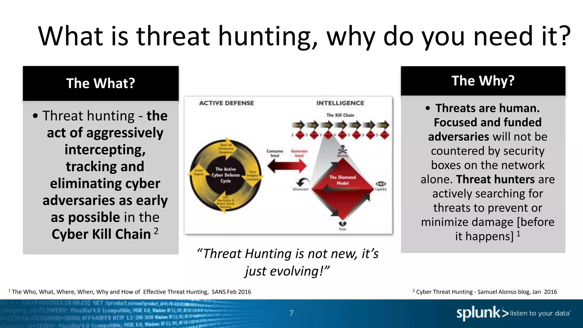 Threat Hunting with Splunk Hands-on | PPTX | Computer Networking | Computing