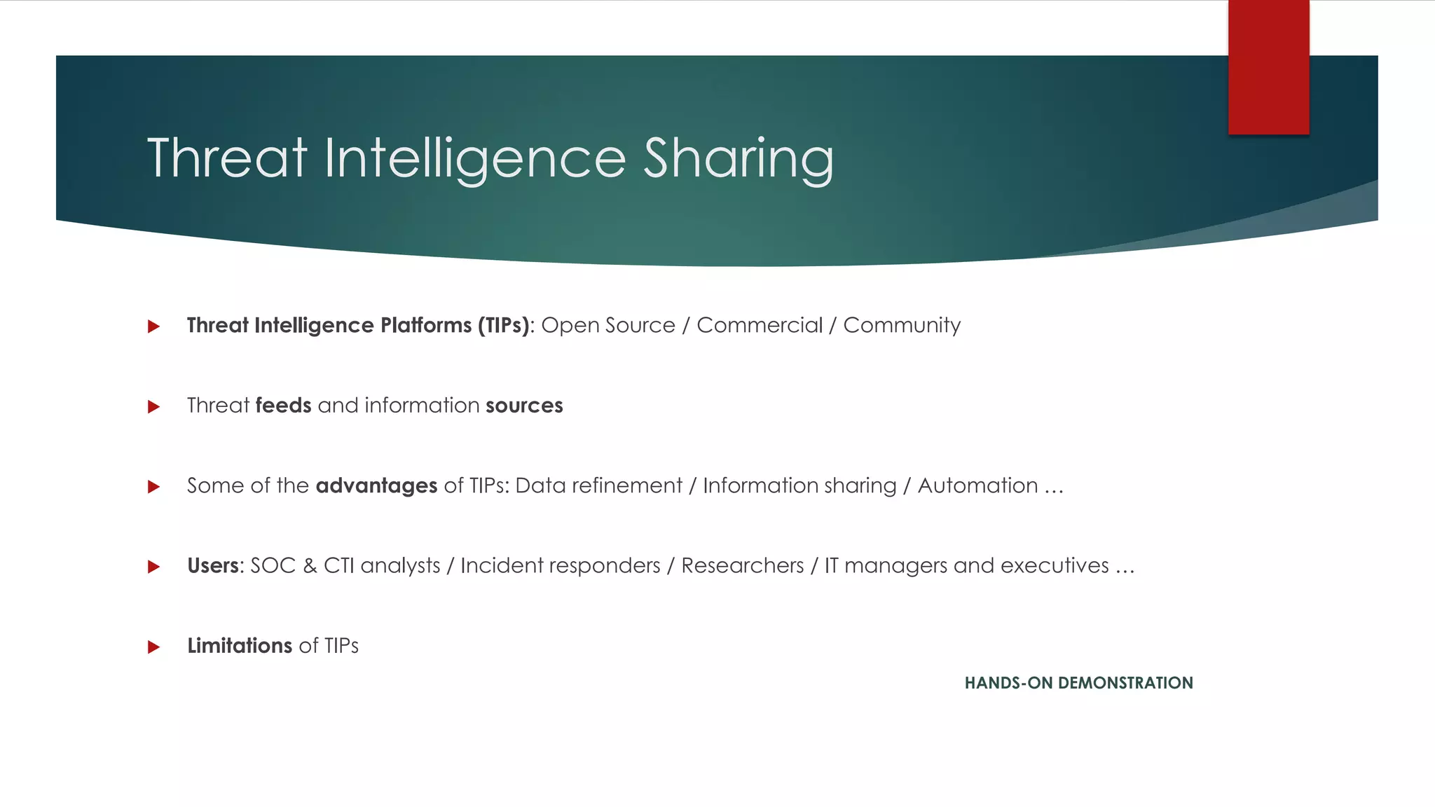 Threat Indicators and Cyber Intelligence Sharing in Financial Sector | PPT