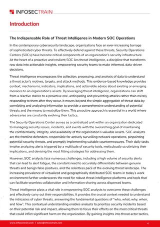 Threat Intelligence in the daily life of a SOC Analyst | PDF