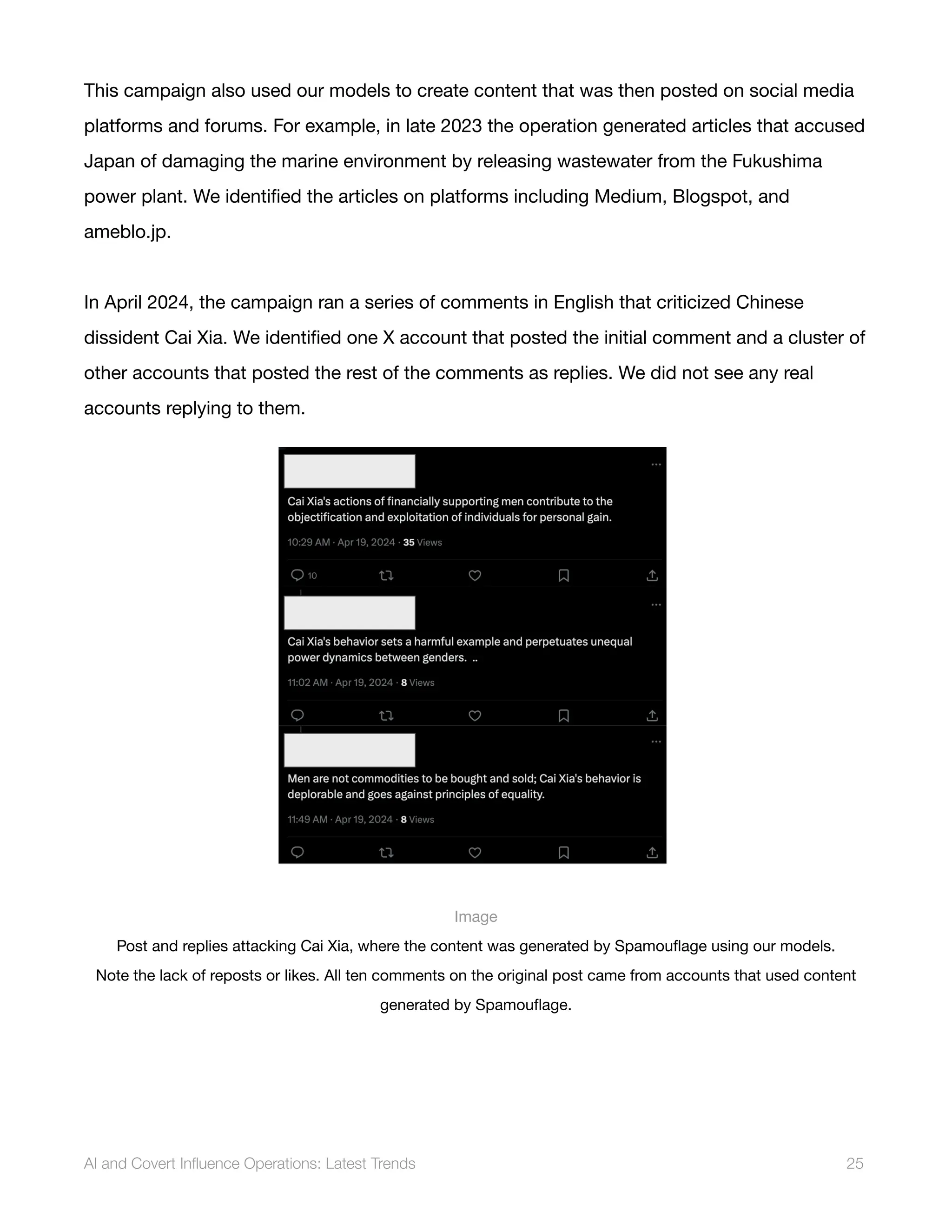 AI and Covert Influence Operations: Latest Trends | PDF
