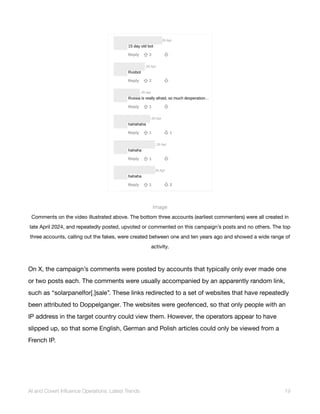 AI and Covert Influence Operations: Latest Trends | PDF