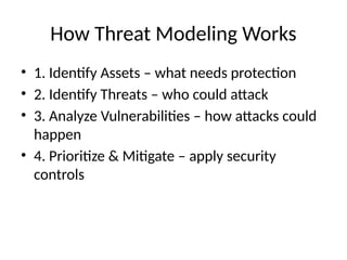 Threat ModelinThreat Modeling Presentati | PPTX