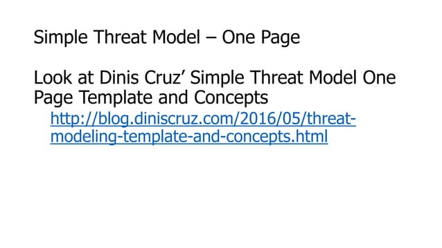 Threat Modeling workshop by Robert Hurlbut | PPT