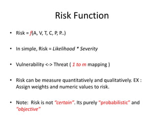 Risk Assessment and Threat Modeling | PPTX