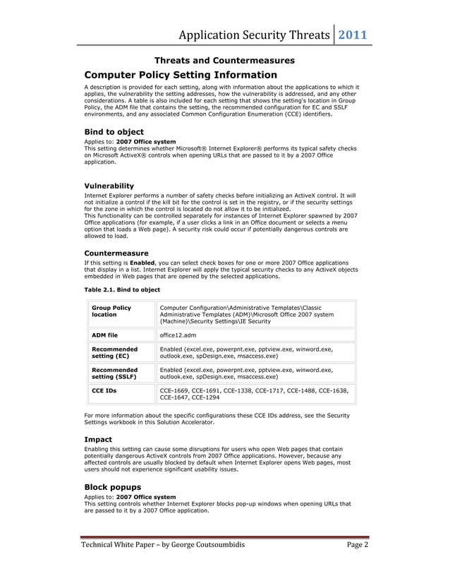 Threats And Countermeasures Pdf