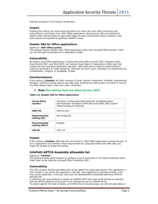 Threats and Countermeasures | PDF