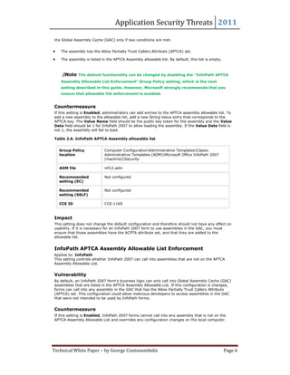 Threats and Countermeasures | PDF