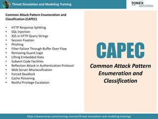 Threat Simulation and Modeling Training | PPTX