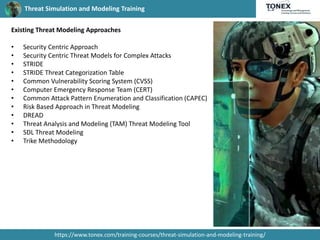 Threat Simulation and Modeling Training | PPTX