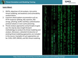 Threat Simulation and Modeling Training | PPTX