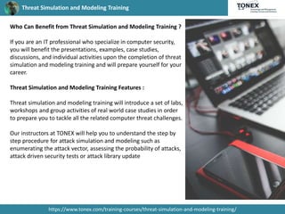Threat Simulation and Modeling Training | PPTX