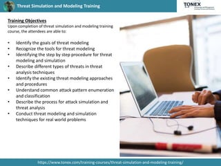 Threat Simulation and Modeling Training | PPTX