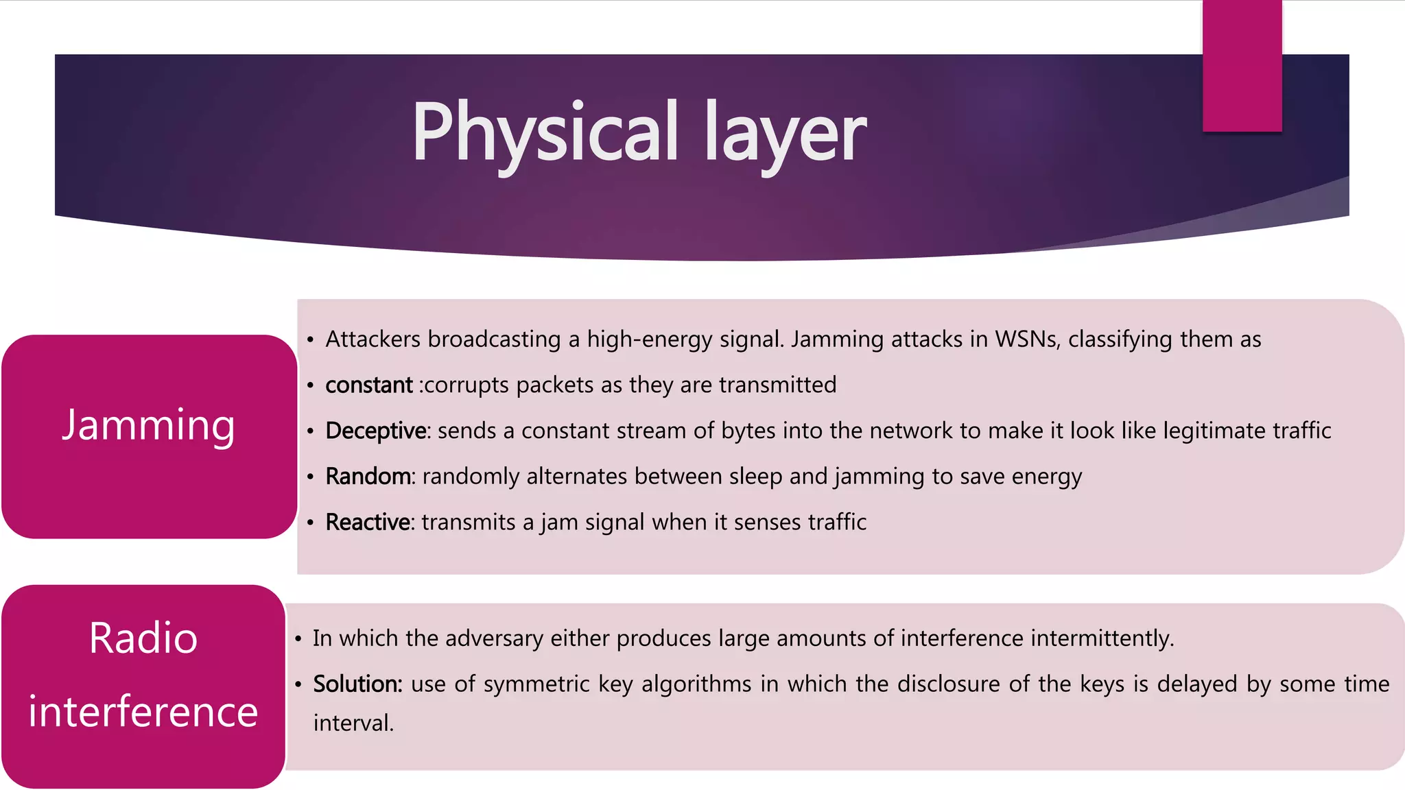 Threats In Wireless Sensor Networks Pptx Information And Network Security Computing