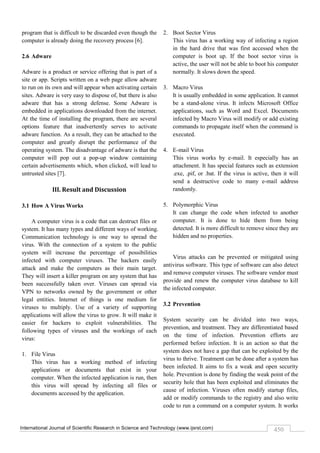 Threats of Computer System and its Prevention | PDF