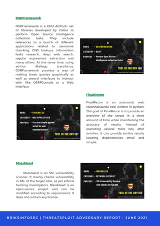 Briskinfosec - Threatsploit Report Augest 2021- Cyber security updates ...