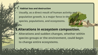 Threats To Biodiversity (Science, Technology and Society) | PPTX