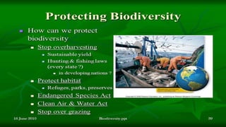 Threats to biodiversity | PPTX