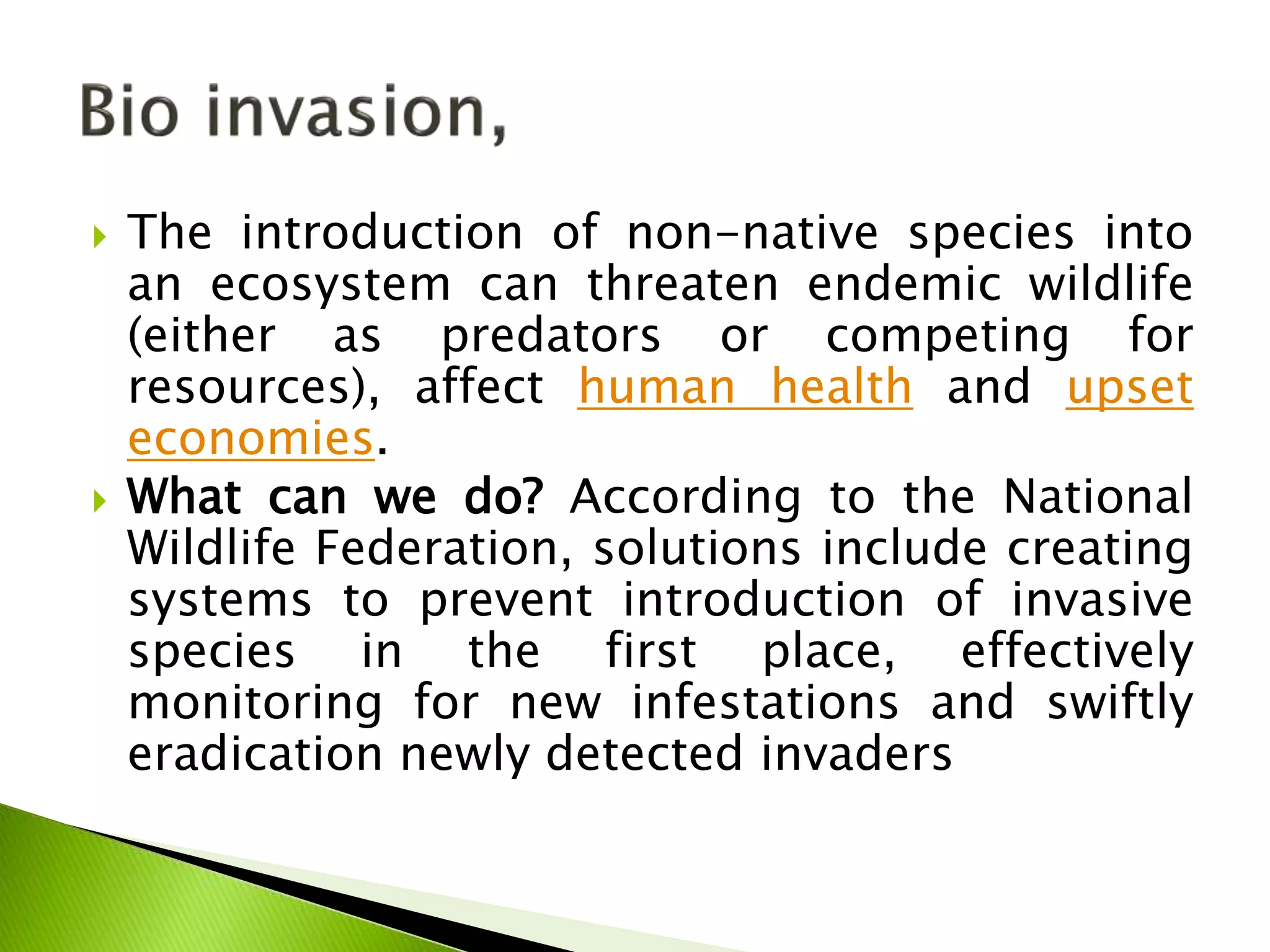 Threats to biodiversity | PPTX