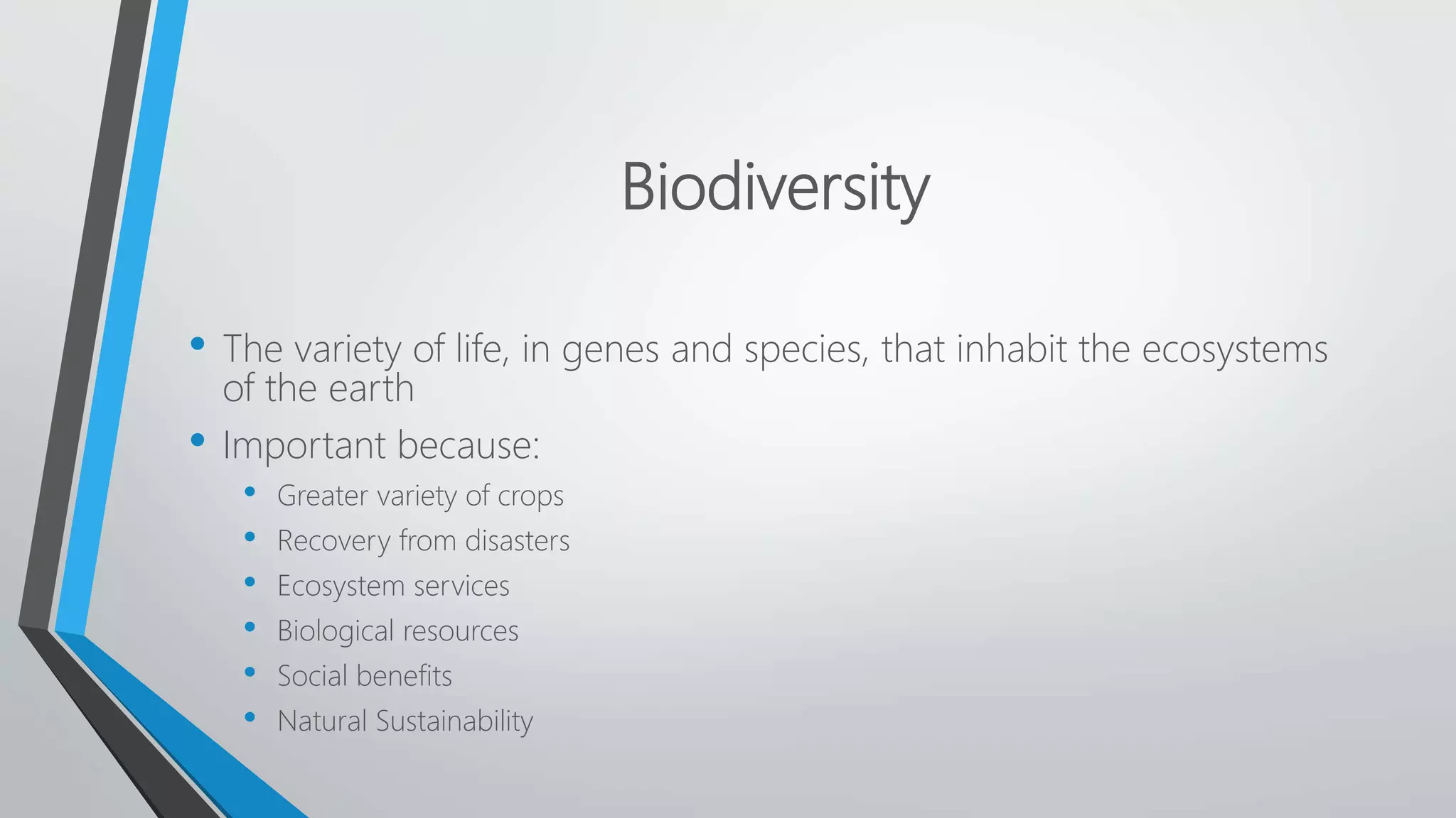 Threats to biodiversity | PPTX