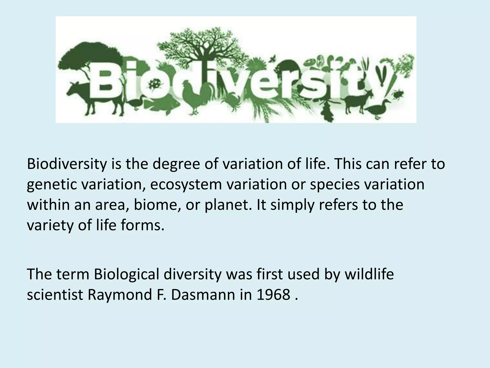 Threats to biodiversity and endangered animals | PPTX