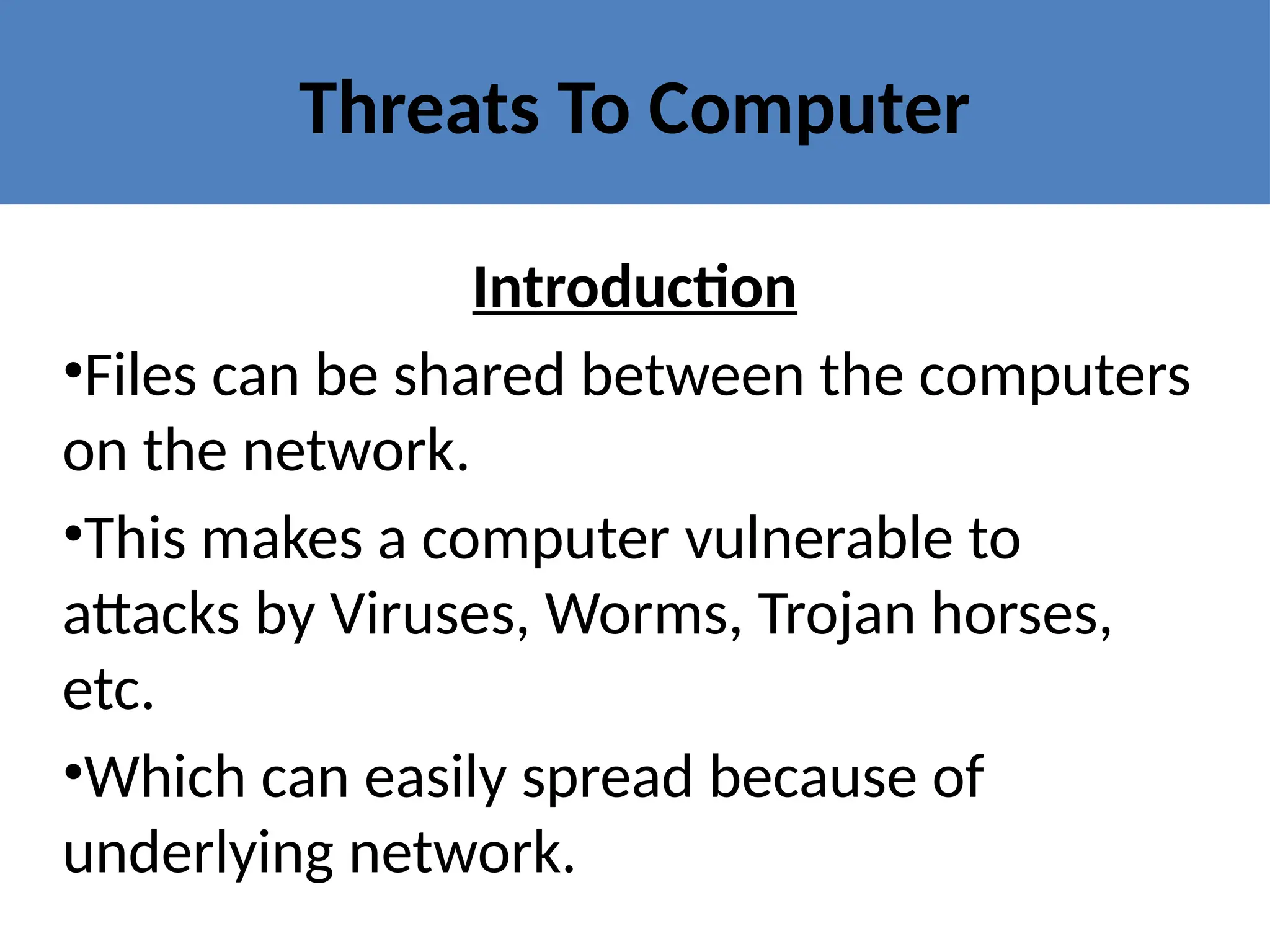 Threats To Computer.pptx nnnnnnnnnnnbbbbb | PPTX