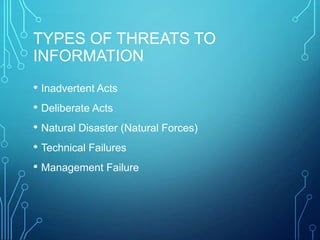 Threats to information security | PPTX