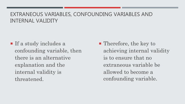 Threats to Internal Validity | PPTX