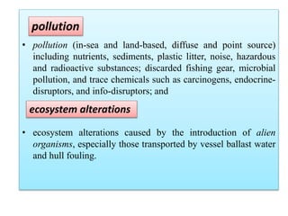 Threats to marine biodiversity | PPTX