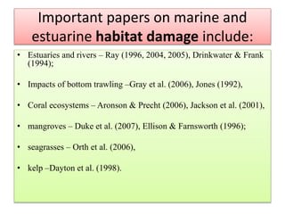 Threats to marine biodiversity | PPT