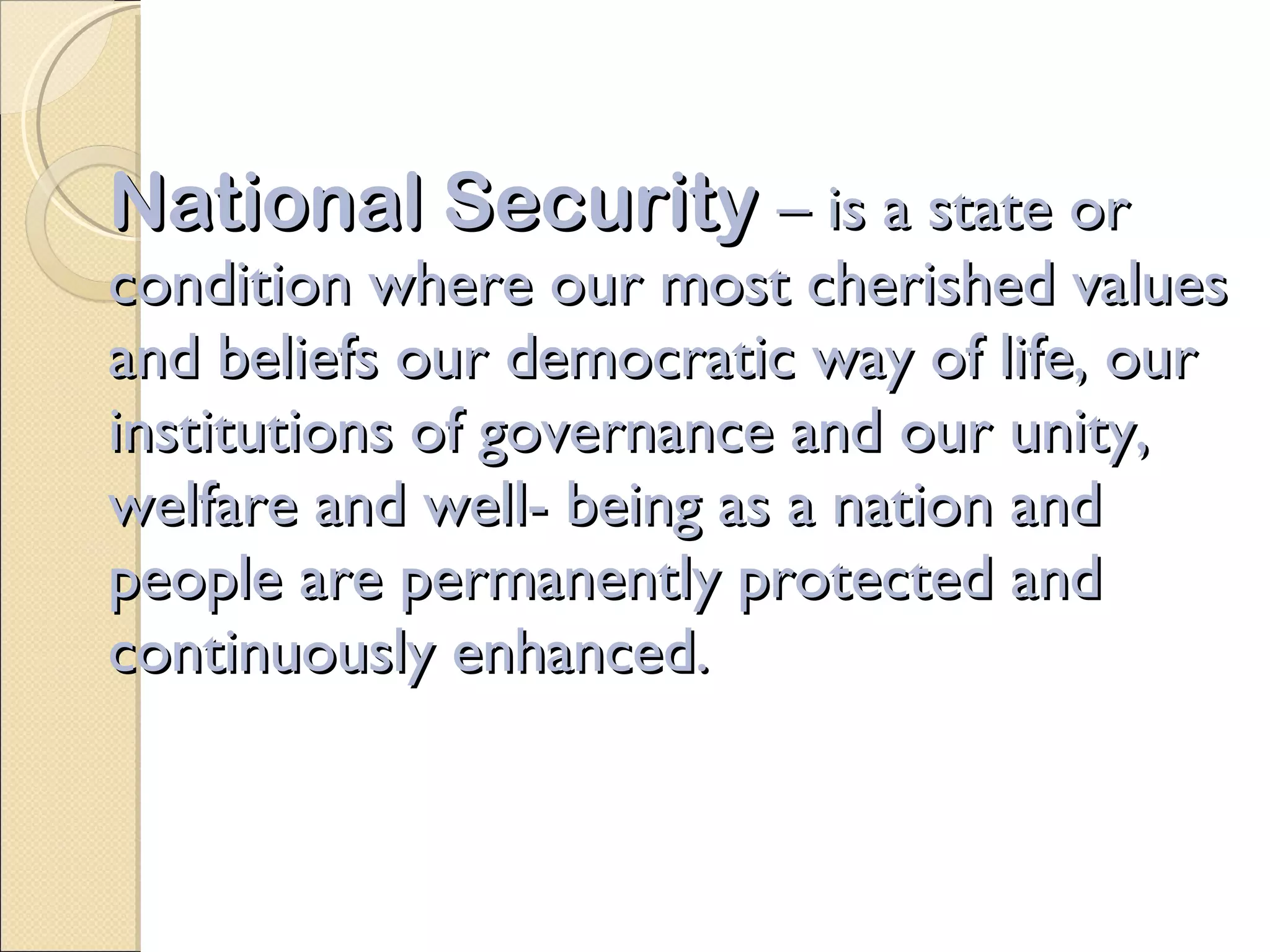 Threats to national security | PPT