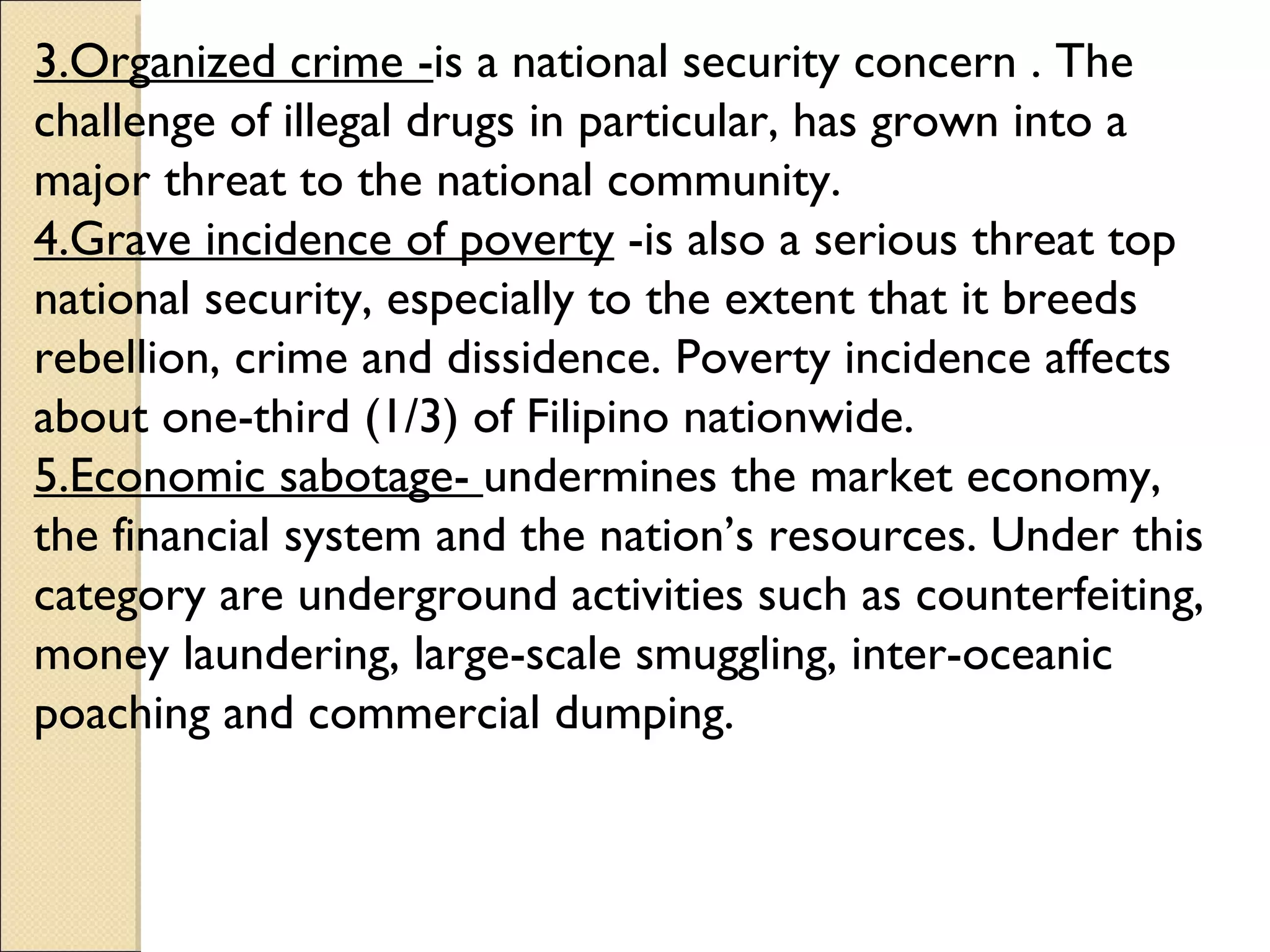 Threats to national security | PPT