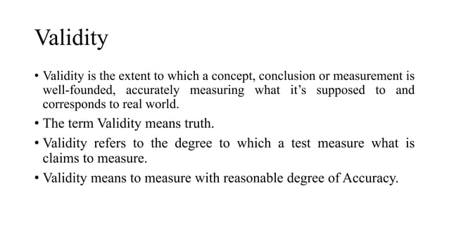 Threats to validity | PPTX | Science