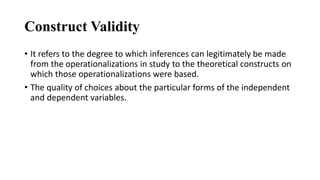 Threats to validity | PPTX | Science