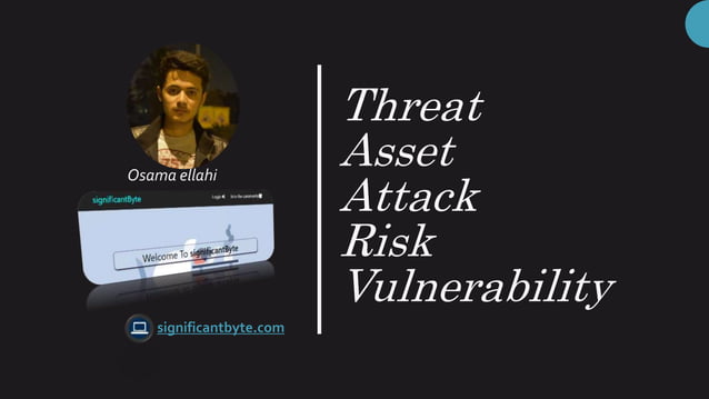 Threat vs risk vs attack vs Asset vs vulnerability | PPT
